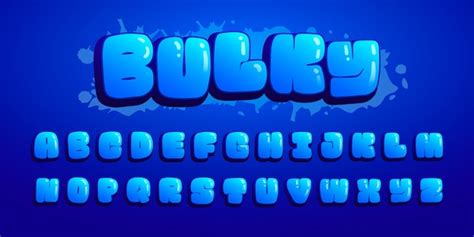Premium Vector Gradient Graffiti Font Design