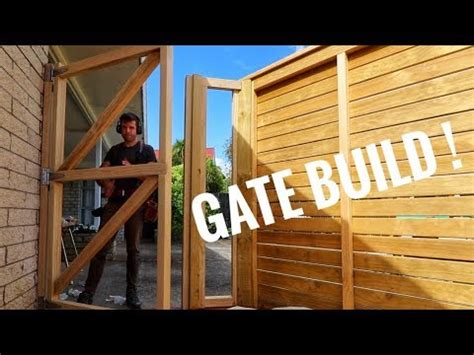 How Do You Build A Wooden Fence Gate Diy Projects