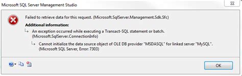 Connect Mysql As A Link Server To A Sql Server Stack Overflow