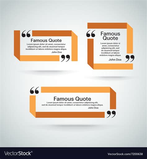 Quote Border Set Royalty Free Vector Image VectorStock