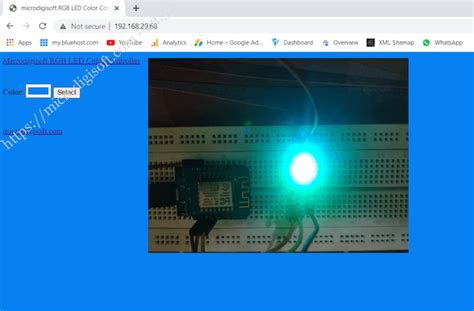 Esp8266 Wemos D1 Mini As A Webserver To Control Rgb