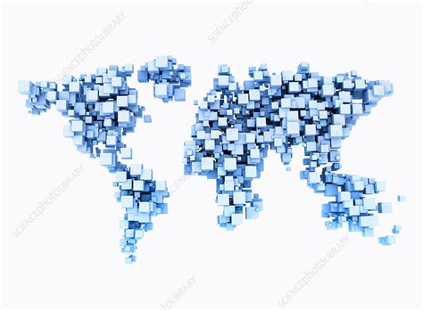 Cube Map Illustration Stock Image F021 5226 Science Photo Library