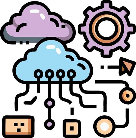 Cloud Computing Icon Set Illustration 50892892 Vector Art At Vecteezy