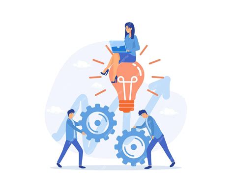 Premium Vector Idea Start Up Business Development Process Innovation Product And Creative Idea