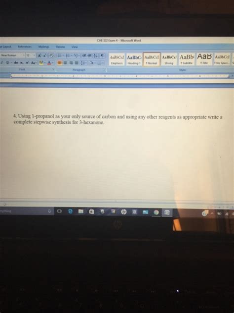 Solved Using 1 Propanol As Your Only Source Of Carbon And