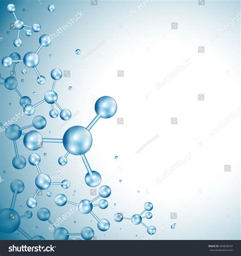 Abstract Molecules Design Atoms Molecular Structure Stock Vector Royalty Free 454828243