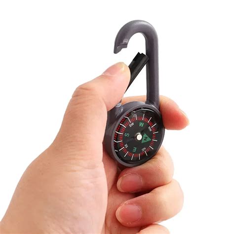Mini Compass Carabiner Keychain The Adventure Crate