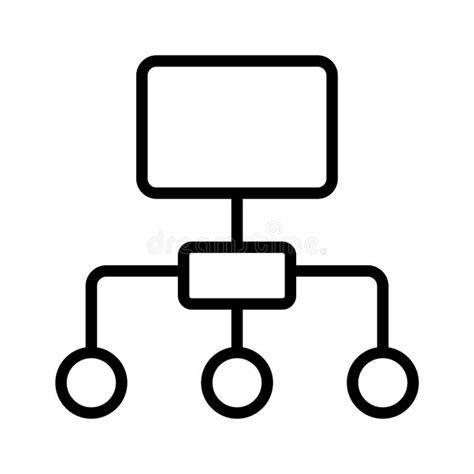 Hierarchy Icon Design Flowchart Vector Workflow Icon Stock Vector