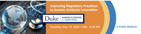 Webinar Improving Regulatory Practices To Sustain Antibiotic
