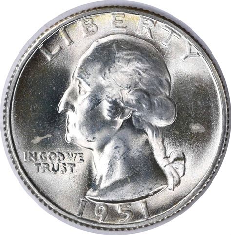 1951 S Washington Quarter Uncertified Ms64 At Amazons Collectible