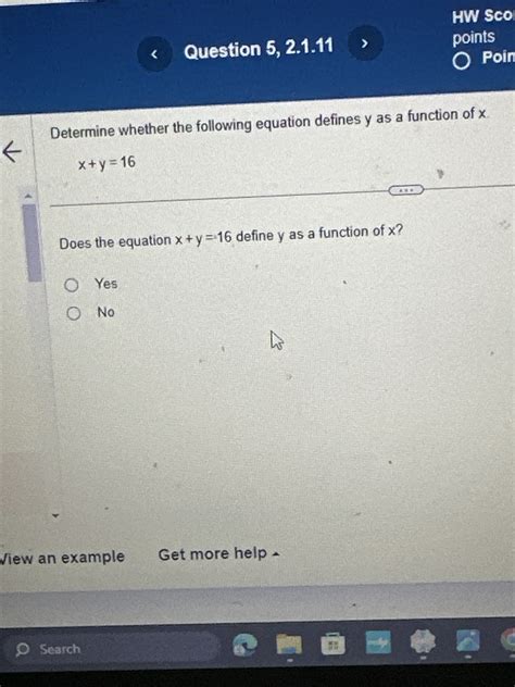 solved determine whether the following equation defines y
