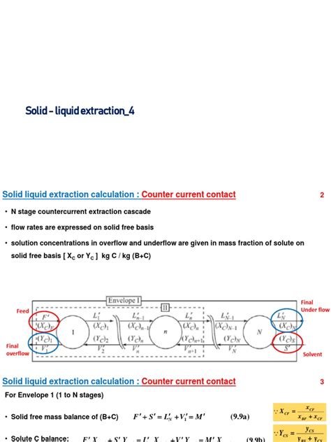 Solid Liquid Extraction Calculations Pdf Solution Liquids