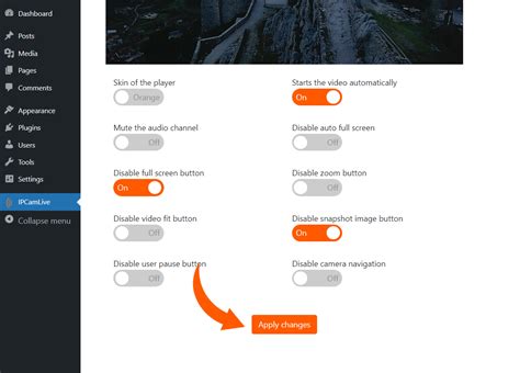 Integrate Live Video Stream From IP Camera Into WordPress Website