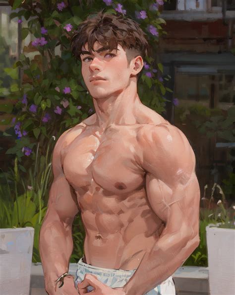 Hot Boy Flexing In Gardens By Keyfo On Deviantart