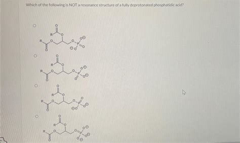 Revise The Given Structure Of A Phosphatidic Acid To