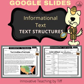 Informational Texts Text Structures By Innovative Teaching By Tiff