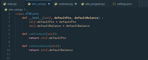 membuat aplikasi atm sederhana menggunakan python by benny banu adjie