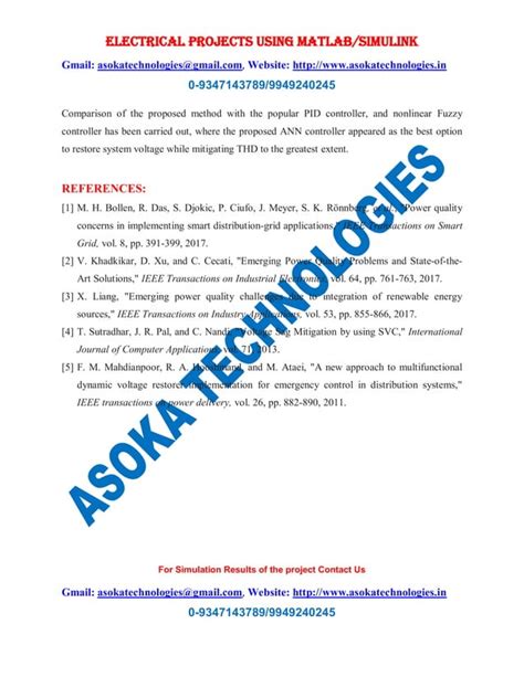 Artificial Neural Network Based Dynamic Voltage Restorer For Improvement Of Power Quality Pdf
