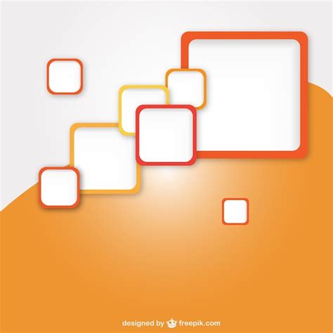 Free Vector Square Orange Background