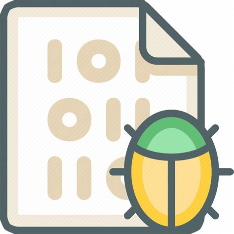 Binary Bug File Extension Format Type Virus Icon Download On