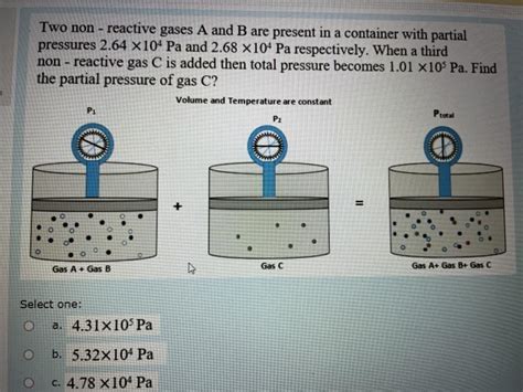 Solved Two Non Reactive Gases A And B Are Present In A
