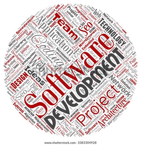 Vector Conceptual Software Development Project Coding Stock Vector