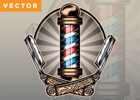 Traditional Barber Pole Tattoo