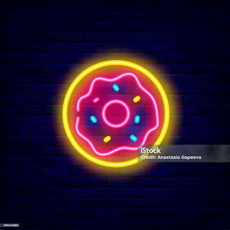 도넛 네온 아이콘입니다 달콤한 가게 간판 베이비 디자인 빛나는 표시 편집 가능한 스트로크 벡터 스톡 일러스트레이션 0명에 대한 스톡 벡터 아트 및 기타 이미지 Istock