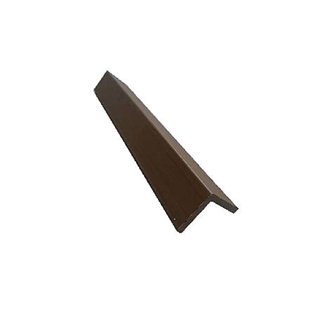 Walnut 2 5m Slatted Composite Cladding Acoustic Wall End Piece