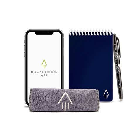 Rocketbook Mini Smart Notebook 3 5 X 5 5 Dotted Ruled 48 Sheets Blue Evr M K Cdf Image 1