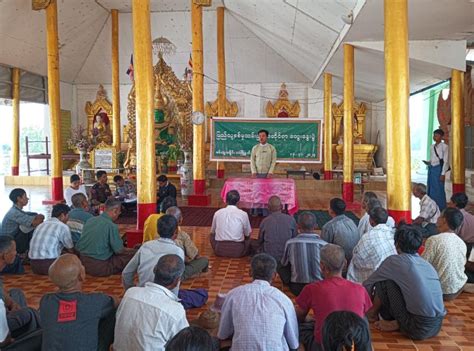 ငဖဲမြို့နယ် ပန်းထိန်းကျေးရွာတွင် ပြည်သူ့စစ်မှုထမ်းဉပဒေဆိုင်ရာ သိကောင်းစရာများ အသိပညာပေးဆွေးနွေး