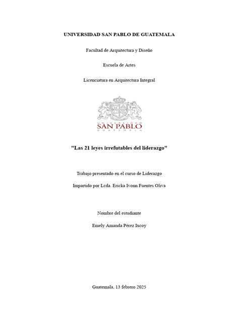 Ley Del Proceso Pdf Liderazgo Plan De Estudios