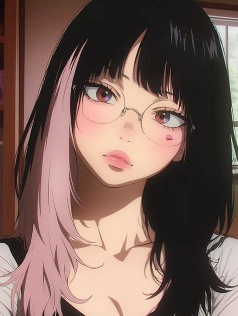 Female Anime Characters With Black Hair And Glasses