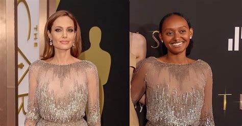 إبنة أنجلينا جولي تحيي إطلالة والدتها في أوسكار 2014 على السجادة