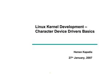 Linux Kernel Development PPT