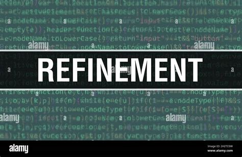 refinement with binary code digital technology background abstract