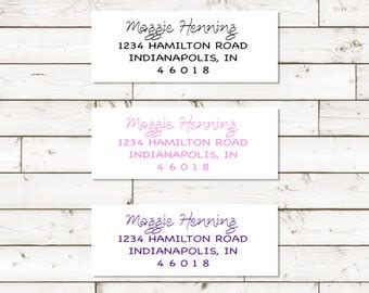 Return Address Label Custom 2 X 2 Inch Square By IttyBittyShop