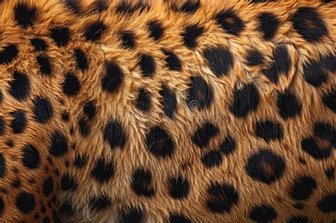 Cheetah Skin Texture Isolated Close Up Cheetah Pattern Big Cat Fur