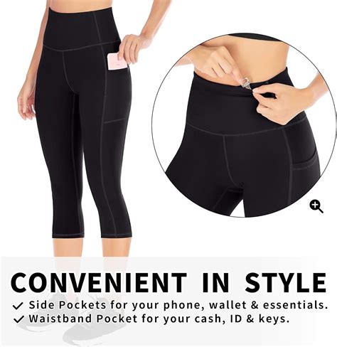 Ewedoos Capri Leggings For Women High Waisted Capri Leggings With Pockets For Women Yoga Pants