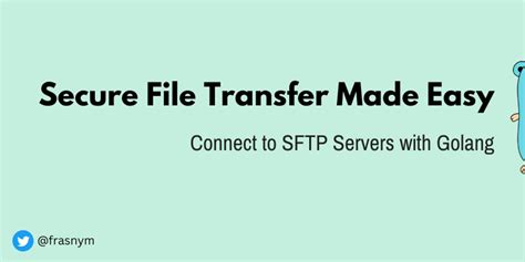 Secure File Transfer Made Easy Connect To Sftp Servers With Golang