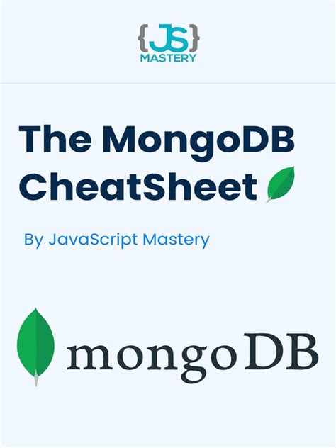 Mongodb Cheatsheet 2022 Pdf