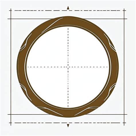 Abstract Circular Frame With Grid Lines Premium AI Generated Image