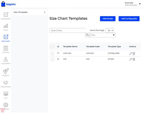 laravel ecommerce size chart module product size guide extension webkul