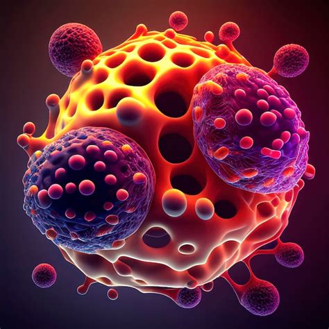 Premium Photo Cells Attacking Cancer Cells Created With Ai Generation