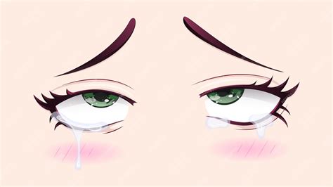 Premium Vector Amorous Look Valentines Day Anime Eyes Anime Girl
