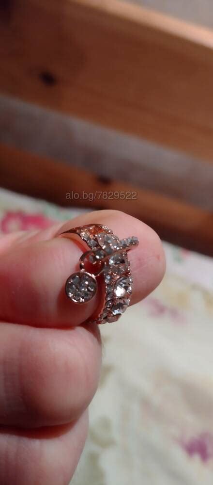 Пръстен с плочка ”Лукс” Унисекс бижу Скъпоценни камъни Бижута Монтана Изключително кра