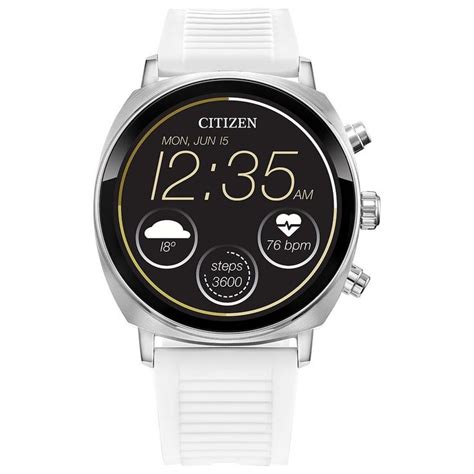 Citizen Cz Smart Touchscreen Unisex Stainless Steel Smart Watch With