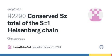 Conserved Sz Total Of The S 1 Heisenberg Chain Issue 2290 Qutip