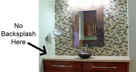 A Better Alternative To A 4 Inch Tall Backsplash Vanity Backsplash