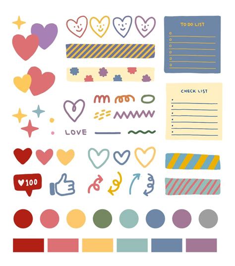 2021 Aesthetic Stickers Freebie